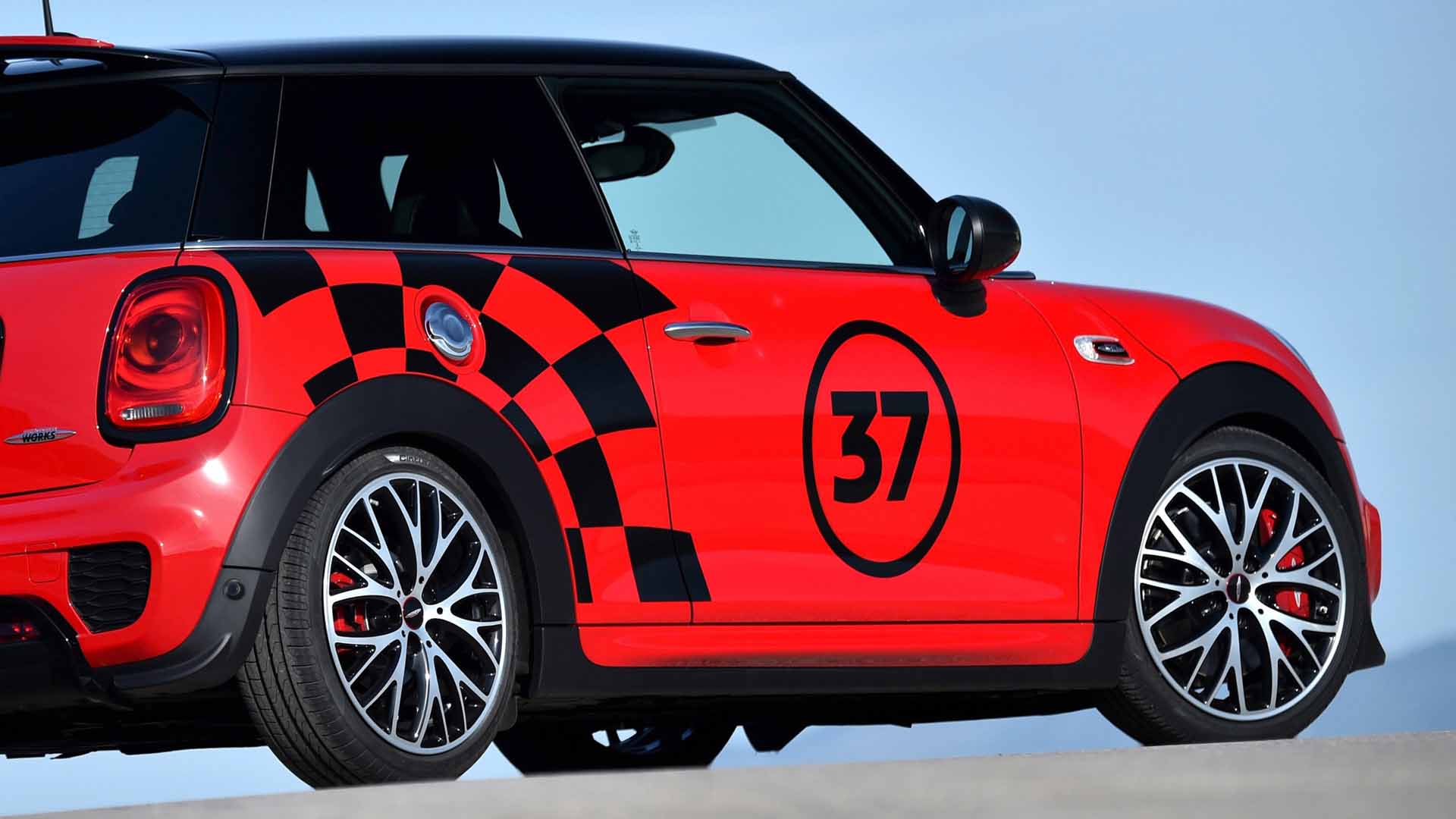 John Cooper Works Pro Racing side decal, black